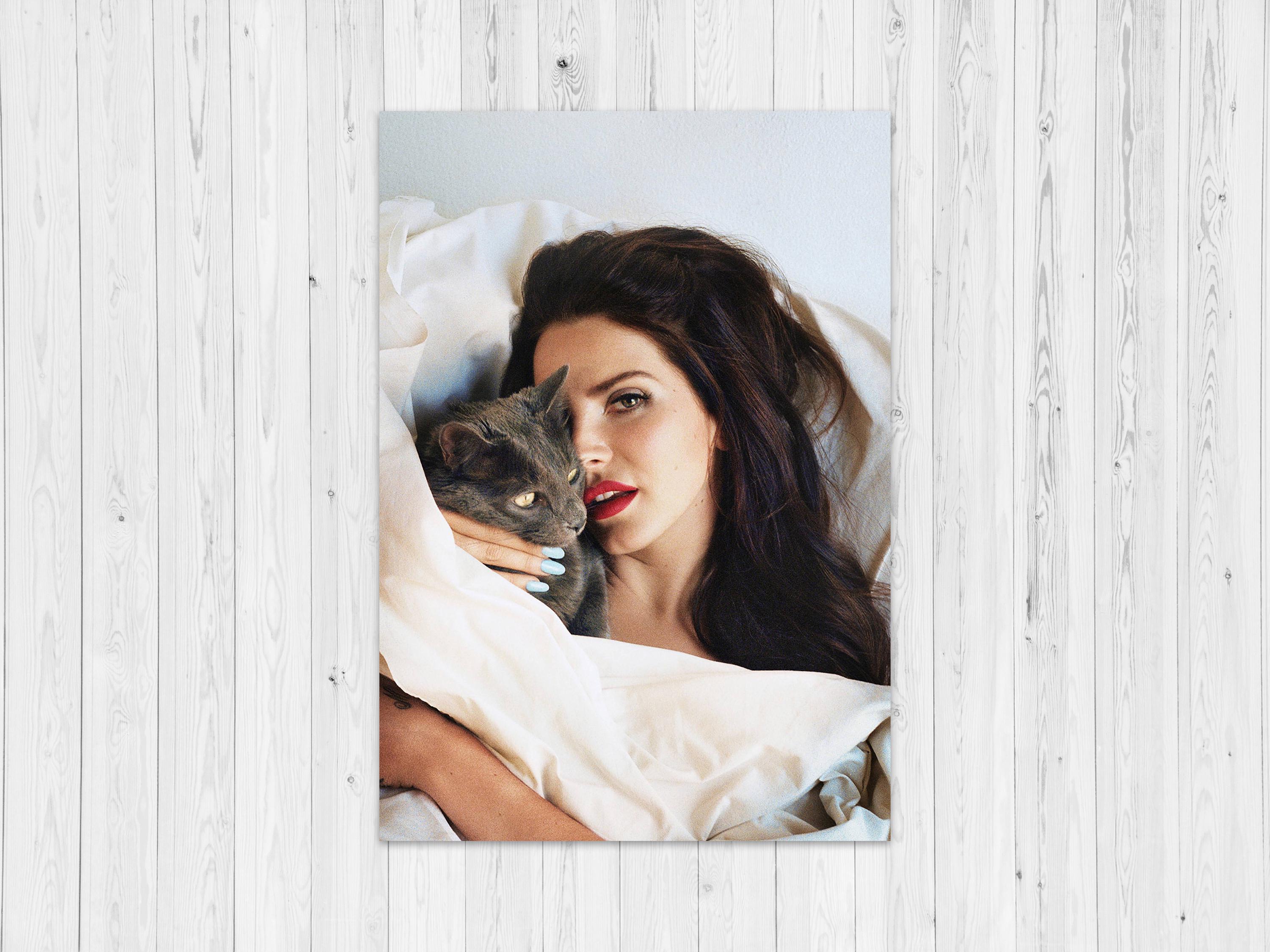Fine Art Photo of Lana Del Rey From Rolling Stone Cover Lana Del Rey With Cat Art Print - Etsy