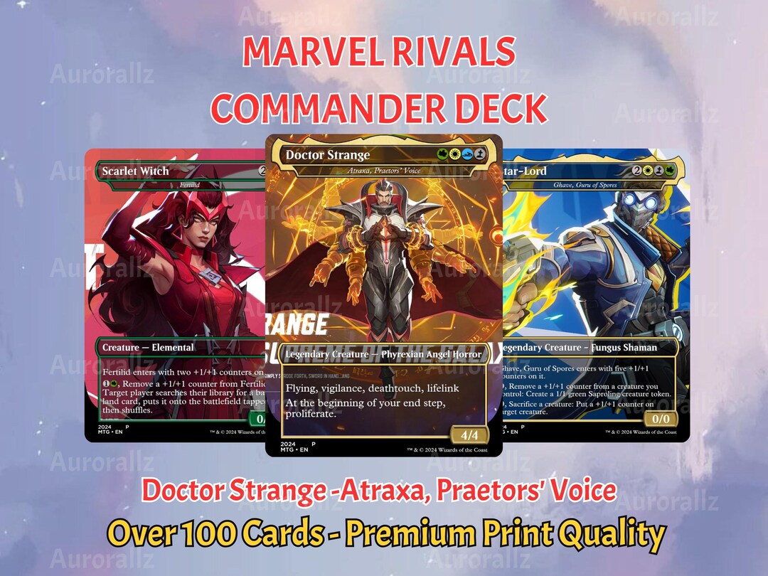 Mar.vel Ri.vals Proxy Deck Custom M.t.g Proxy Cards Proxy Cards Magic Proxies Proxy Lands Mtg ...
