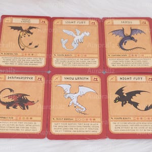 Httyd Deck of Dragons Cards - Etsy