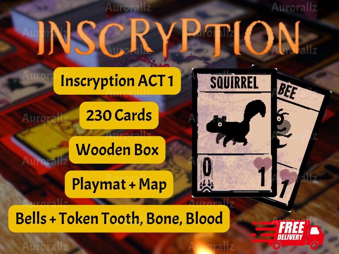Inscryption ACT1 Deck • Inscryption Cards • 230 Cards • Cryptid ...