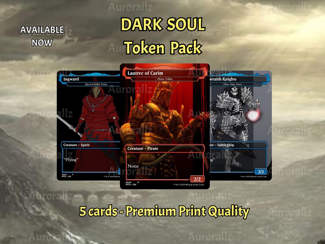 Da.rk Soul Token Pack Da.rk Soul Token 5 Token Card Mtg Tokens Da.rk Soul M.t.g Pontiff Sulyvahn ...