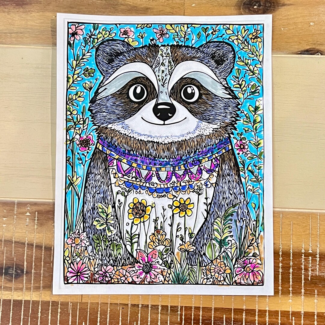Badger Mandala Forest Coloring Page – Printable Adult & Kids Coloring ...