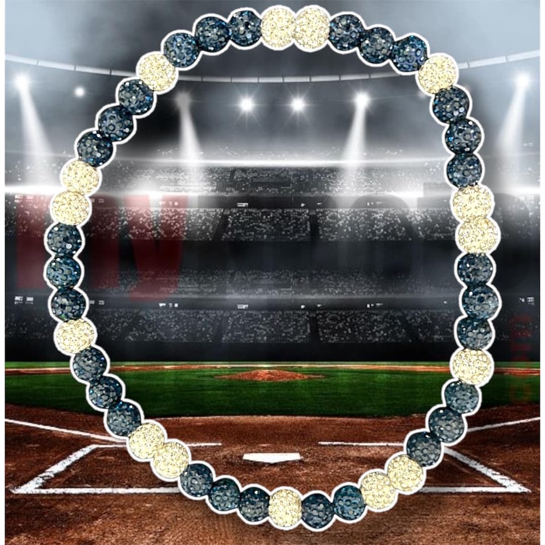 NY YANKEES *** Inspired Rhinestone Beaded Necklace - Etsy