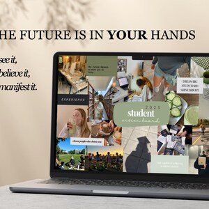 2025 Student Vision Board Template for Canva (digital Download) - Etsy