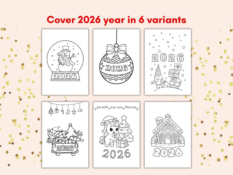 2026 Coloring Journal Bundle: Printable Planner Kit (A4/A5/US Letter ...