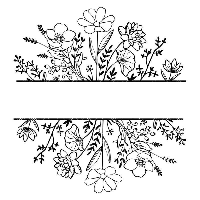 Name Flowers in Frame - Etsy