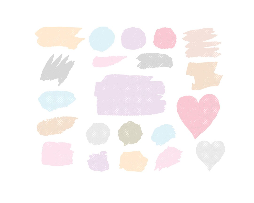 Brush Stroke Shapes SVG PNG Cut File for Making Keychains - Etsy