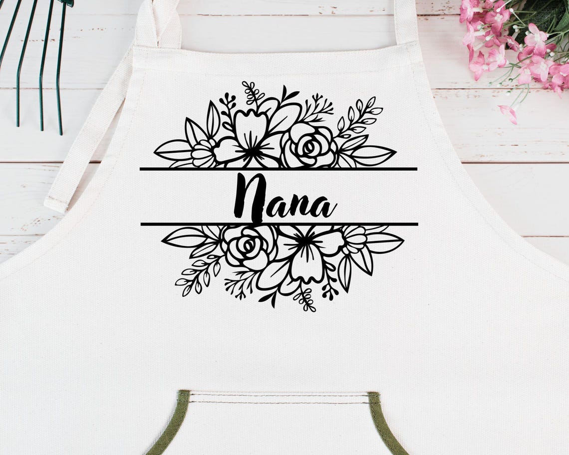 Wildflower Split Monogram Frame SVG and PNG, Flower Svg, Floral Frame ...