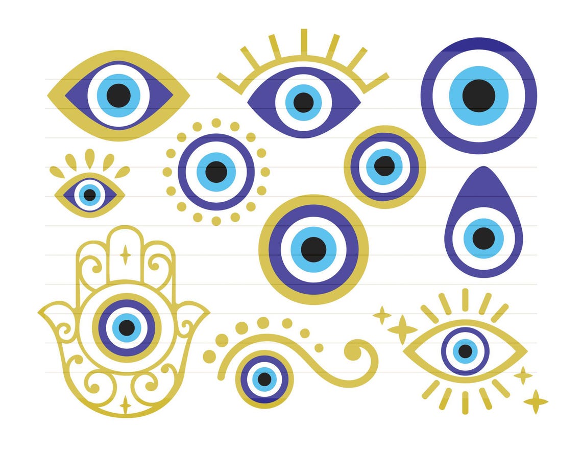 Evil Eye SVG Bundle, Evil Eye PNG Clipart (digital Download) - Etsy