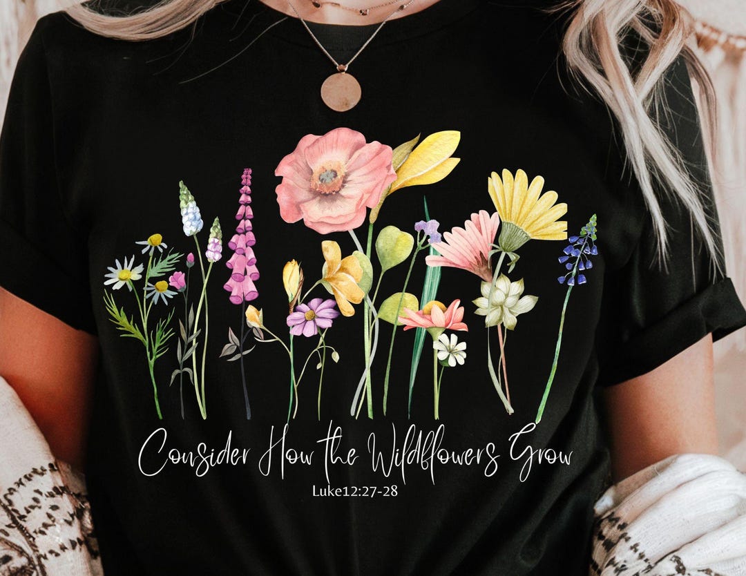 Wildflowers Bible Verse PNG – Christian Design (instant Download) - Etsy