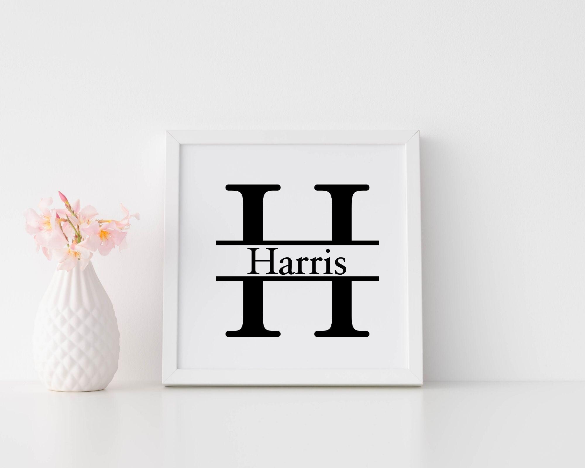 Split Letter SVG, Split Letter PNG, Name Sign, Monogram Svg, Letter ...