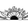 Sunflower Border SVG and PNG, Sunflower Svg and Png, Personalized Gift ...