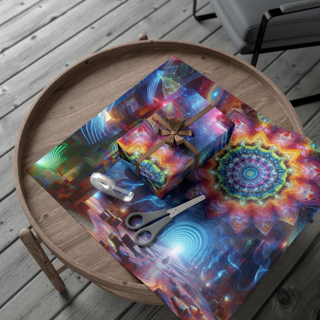 Psychedelic Wrapping Paper - Etsy