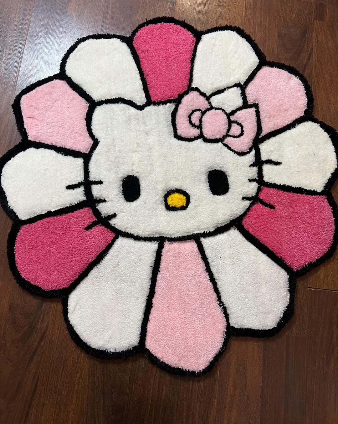 Hello Kitty Takashi Murakami Flower Rug - Etsy