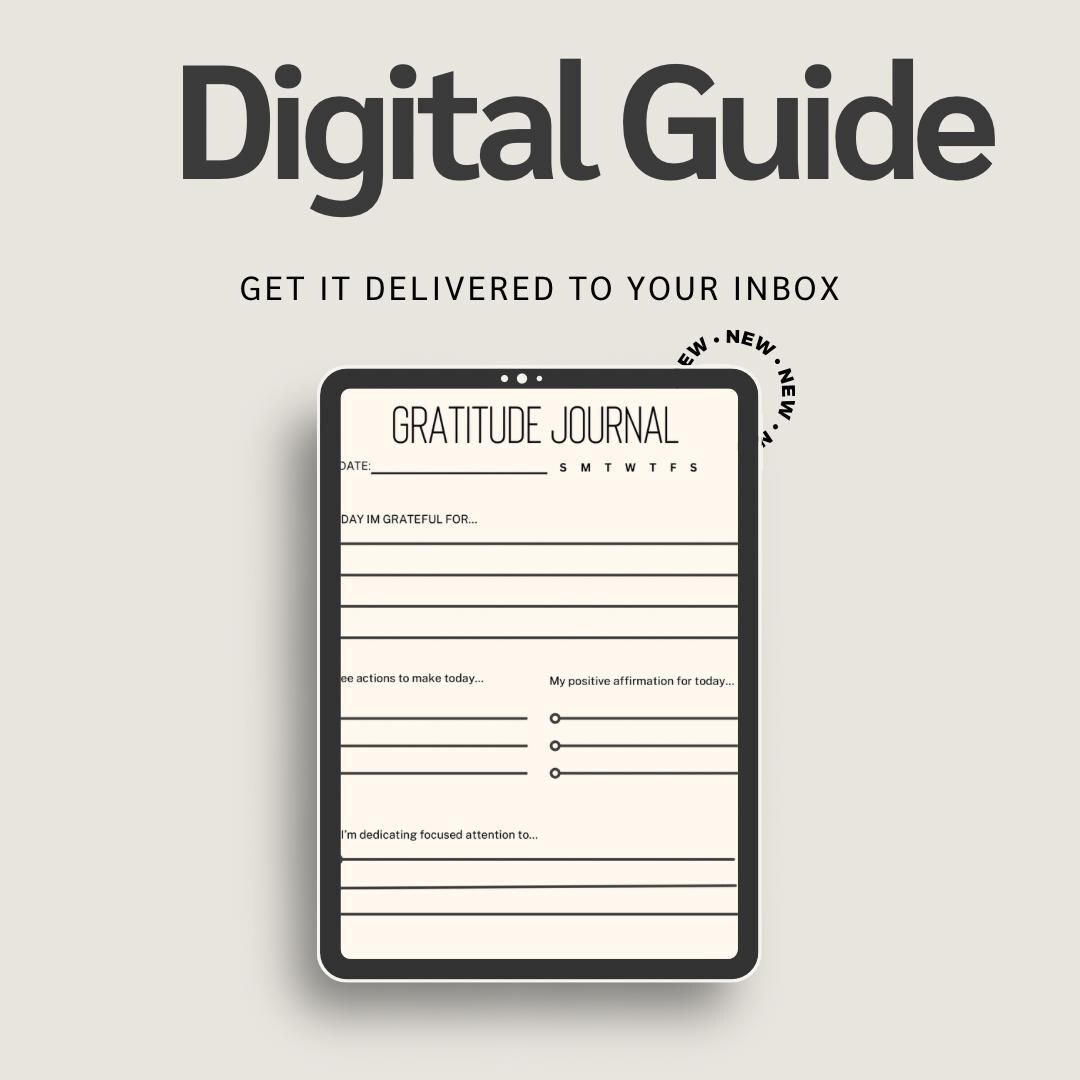 Daily Gratitude Journal Template | Minimalist Printable for Mindfulness ...