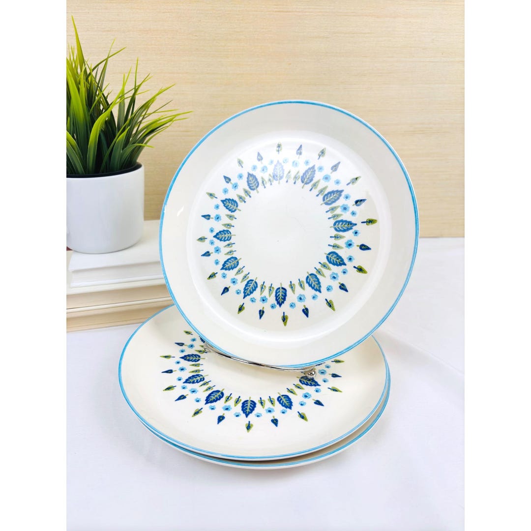 Set of 3 Mar-crest Alpine Swiss Chalet Salad Plates Vintage 1960s ...