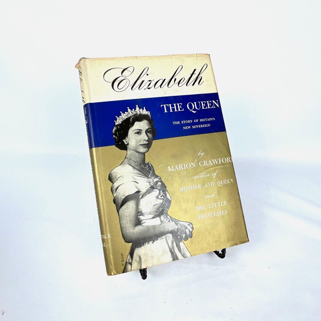 Vintage ELIZABETH THE QUEEN by Marion Crawford Prentice-hall Copyright ...