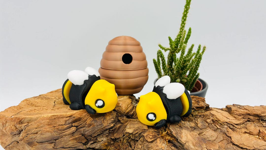 Mini 3D Printed Movable Bee – Bumblebee Flexi Movable - Etsy