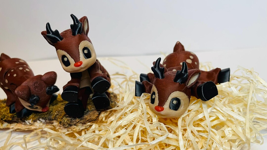 Flexi 3d-printed Animals Movable Decorative Figures for Fun and Games ...
