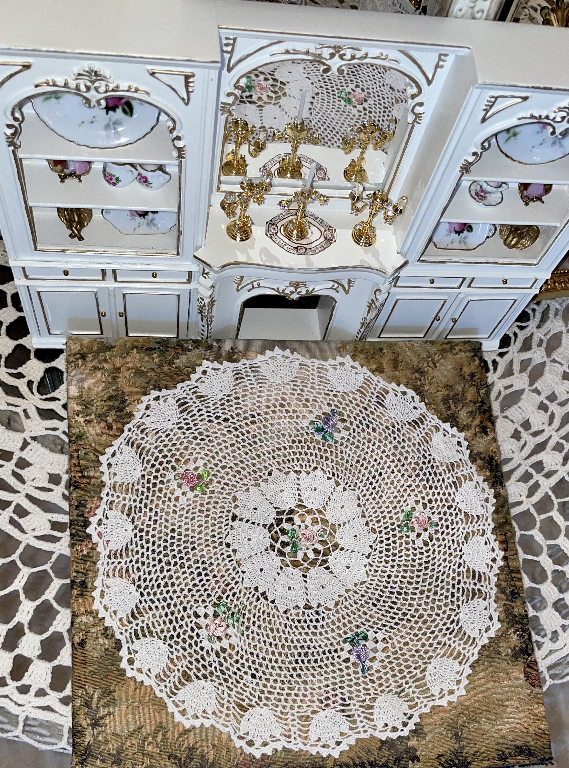 Miniature Crochet Rug, Miniature Rug, Dollhouse Rug, Miniature ...