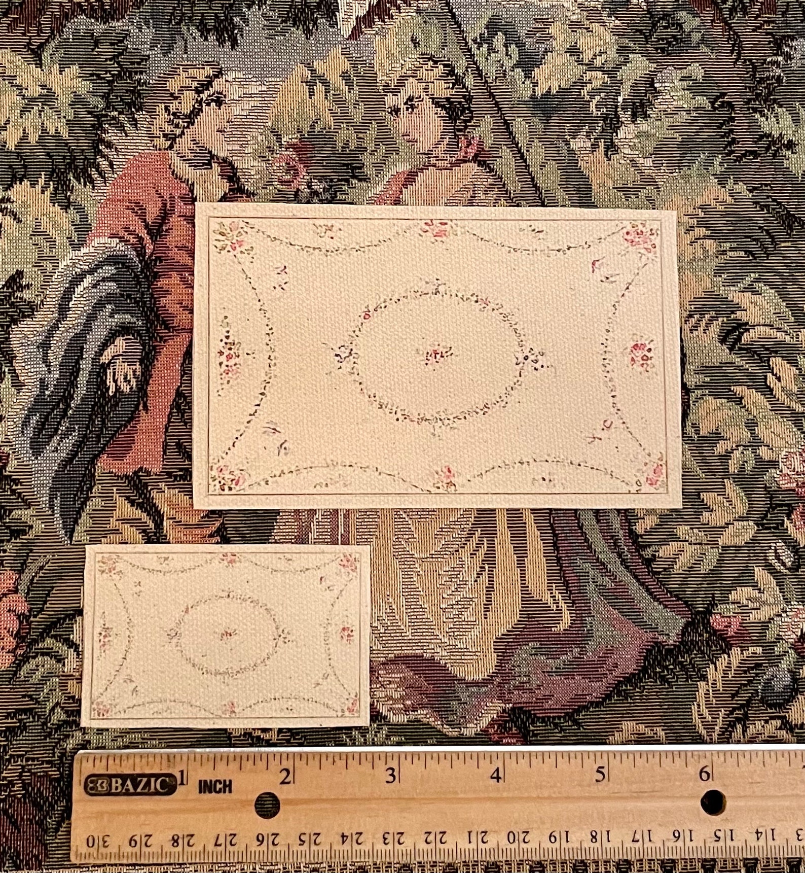 Set of 2 Miniature Rugs Set, Dollhouse Rug, Dollhouse Miniatures ...