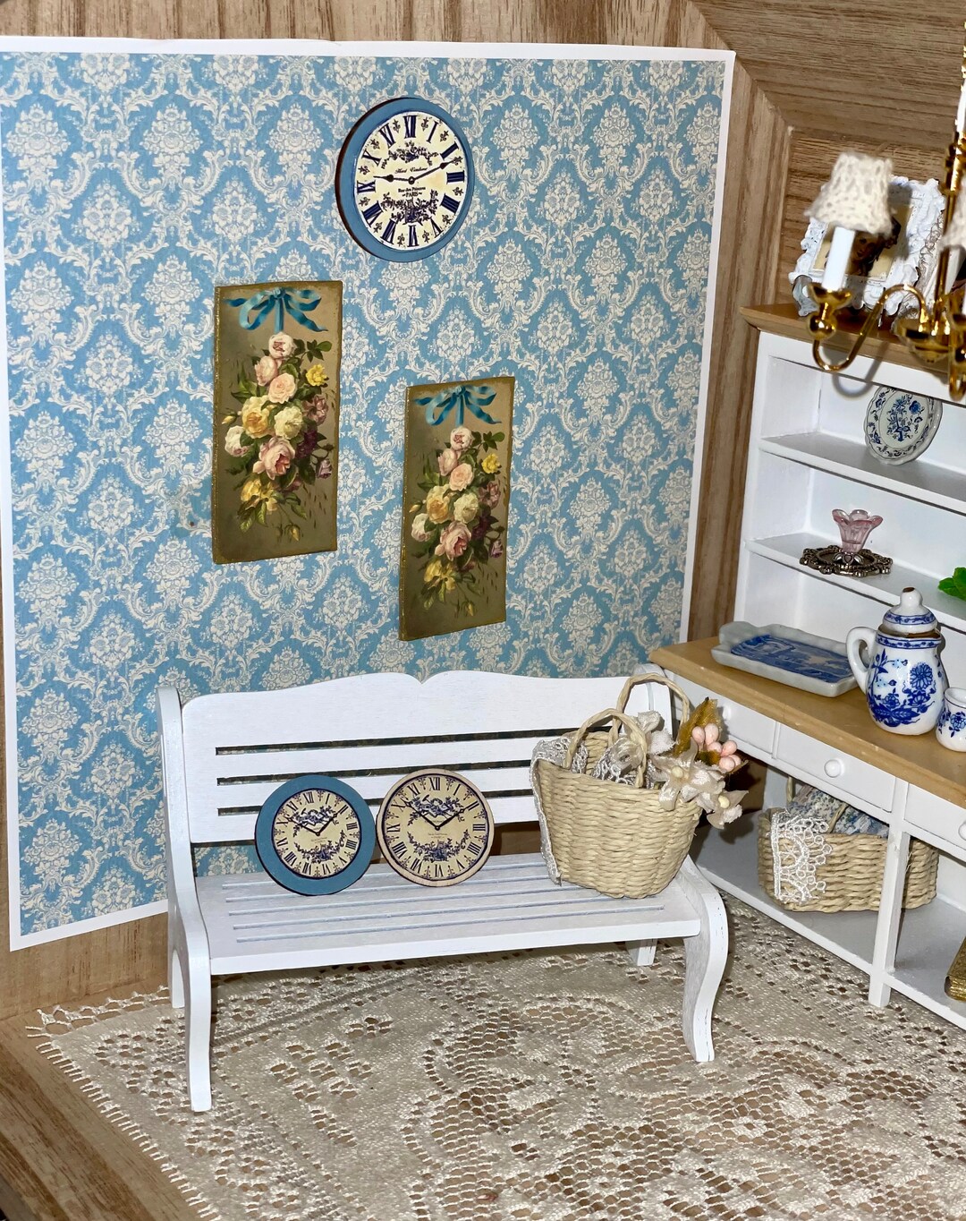 Set of 3 Miniature Clocks, Dollhouse Miniatures, Miniature Clocks - Etsy