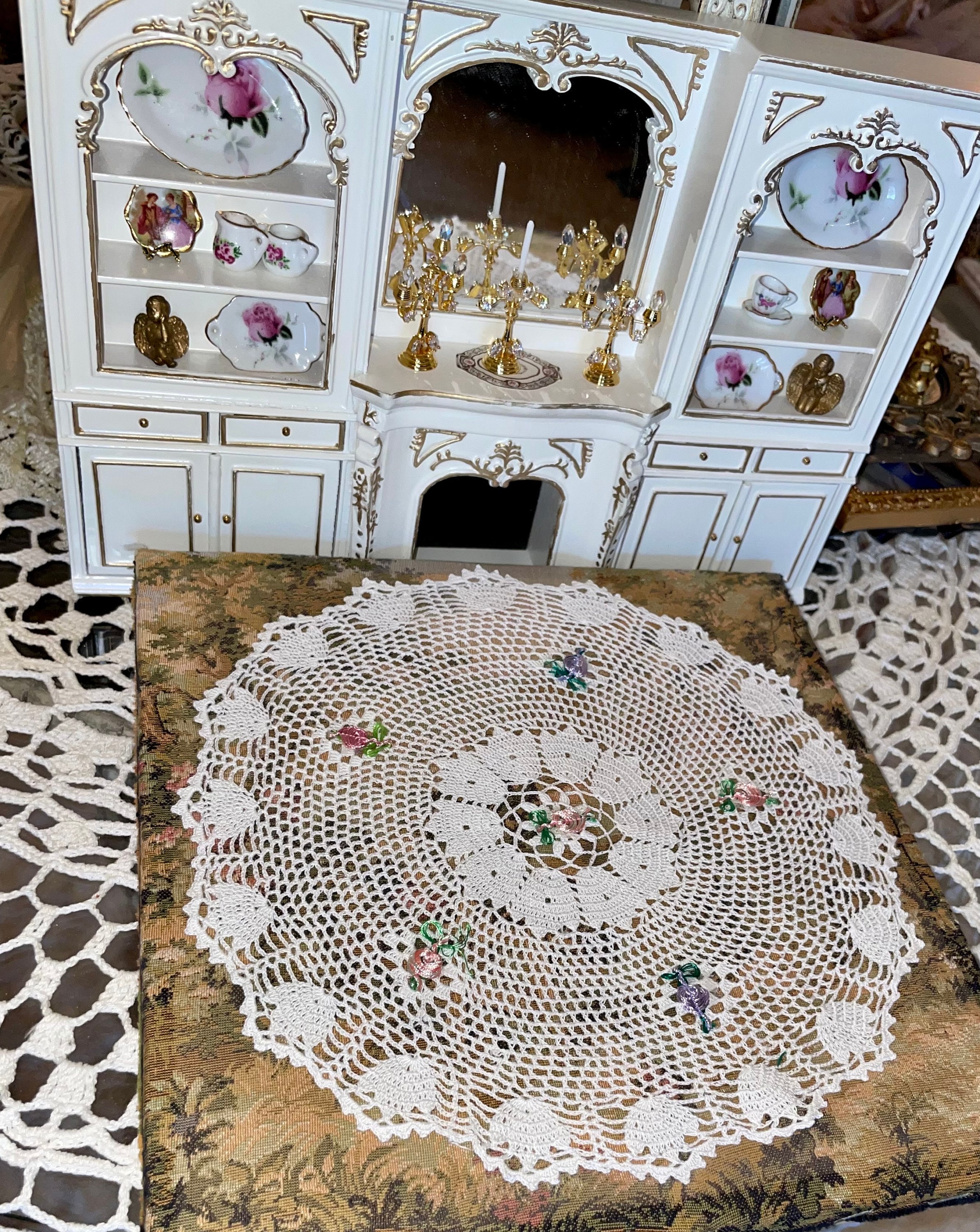 Miniature Crochet Rug, Miniature Rug, Dollhouse Rug, Miniature ...