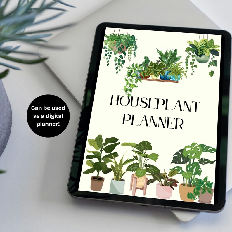 Houseplant Care Planner: Plant Profiles, Growth Tracker (PDF) - Etsy