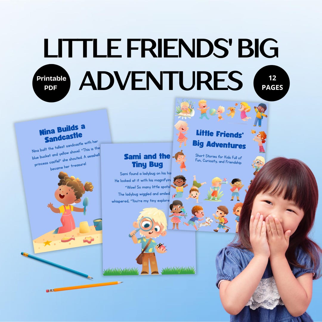 Kids Short Storybook: Little Friends' Big Adventures (digital Download ...