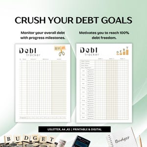 Printable Budget Planner: Finance Tracker (PDF Download) - Etsy