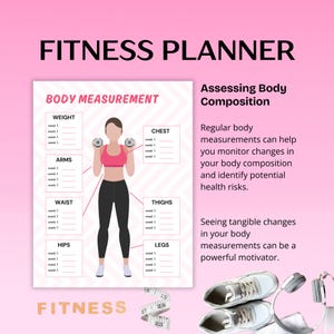 Printable Fitness Planner: Workout, Meal & Habit Tracker (digital ...