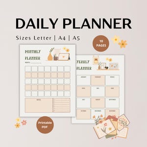 Digital Planner & Journal Bundle - All-in-one Printable | Daily, Weekly ...