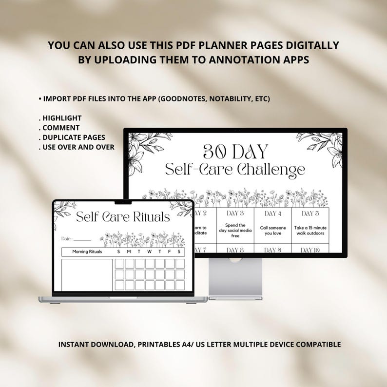 Self-care Checklist Bundle: Daily & Weekly Routine (PDF Printable) - Etsy
