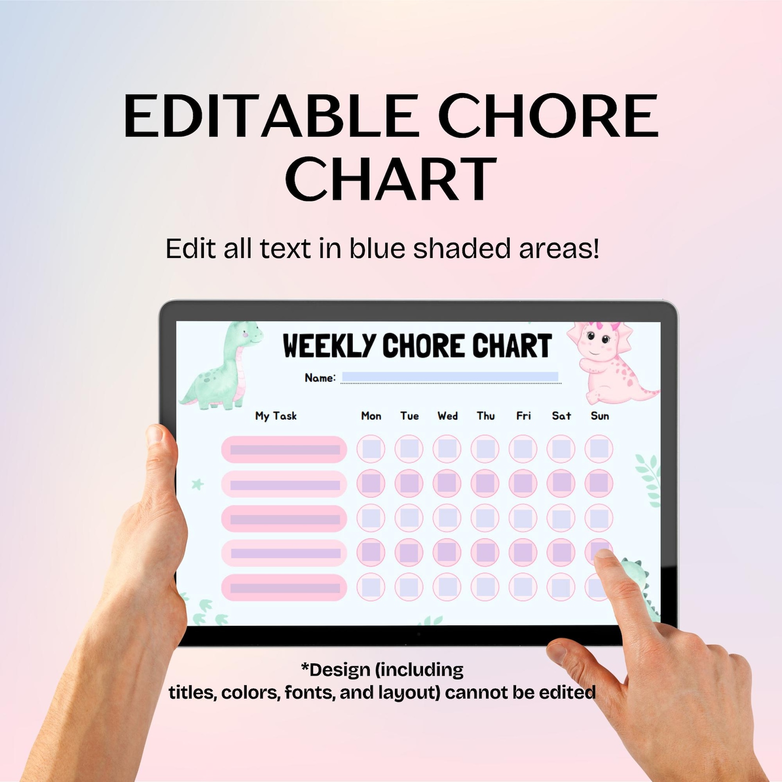 Dino Chore Chart Bundle: Kids' Daily Routine, Responsibility & Reward ...