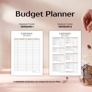 Printable Budget Planner: Monthly Expense & Savings Tracker (PDF) - Etsy