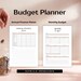 Printable Budget Planner: Monthly Expense & Savings Tracker (PDF) - Etsy