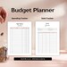 Printable Budget Planner: Monthly Expense & Savings Tracker (PDF) - Etsy