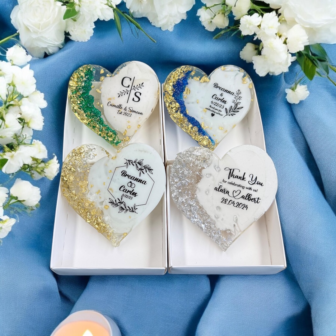Heart Resin Magnet Favors for Guest, Bulk Wedding Magnet Favors ...