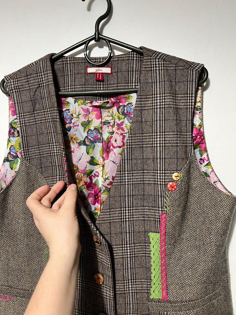Vintage Women Waistcoat Joe Brown Boho,patchwork Design,embroidered ...