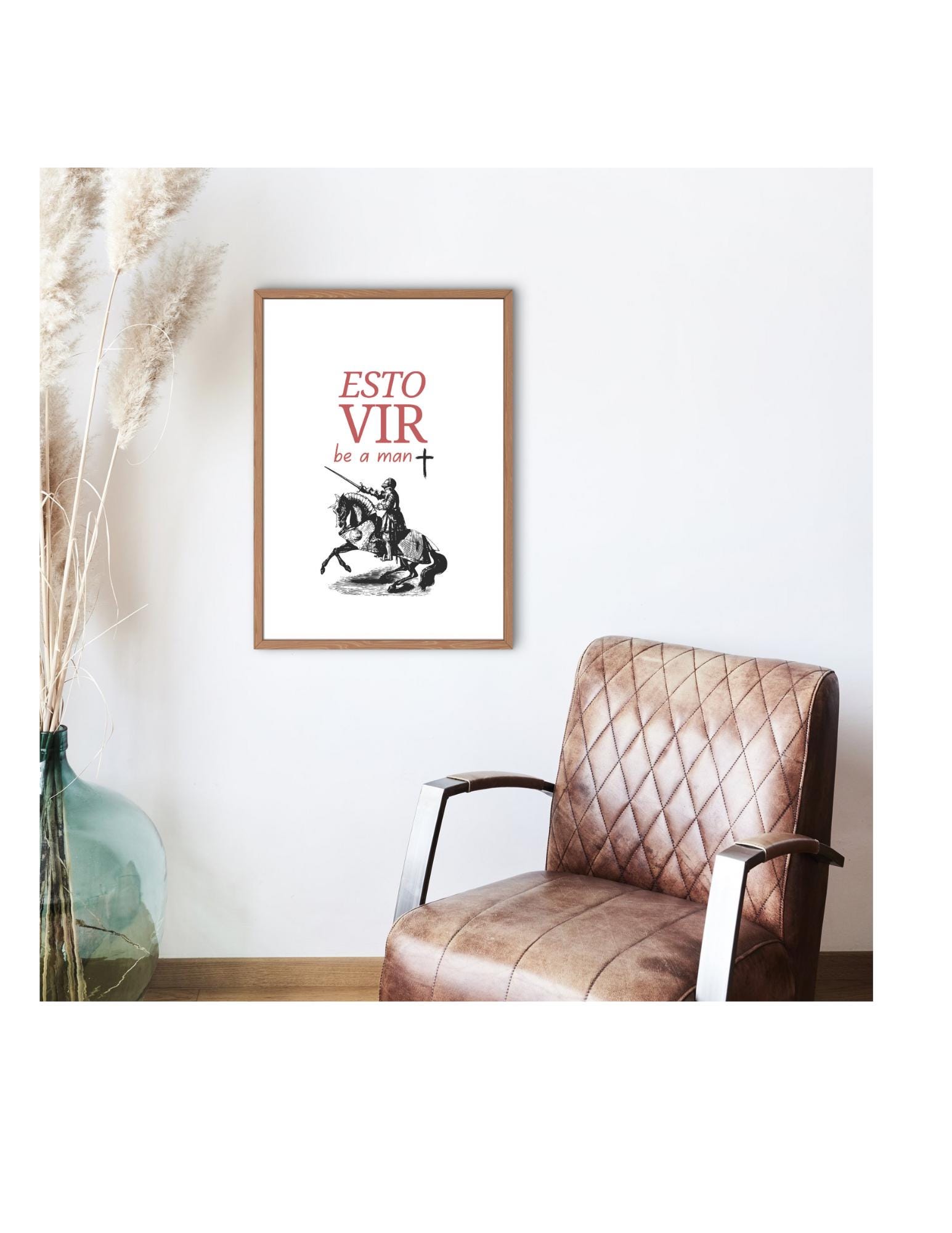 Esto Vir (be A Man) Printable Digital Download- Home Decor Latin ...