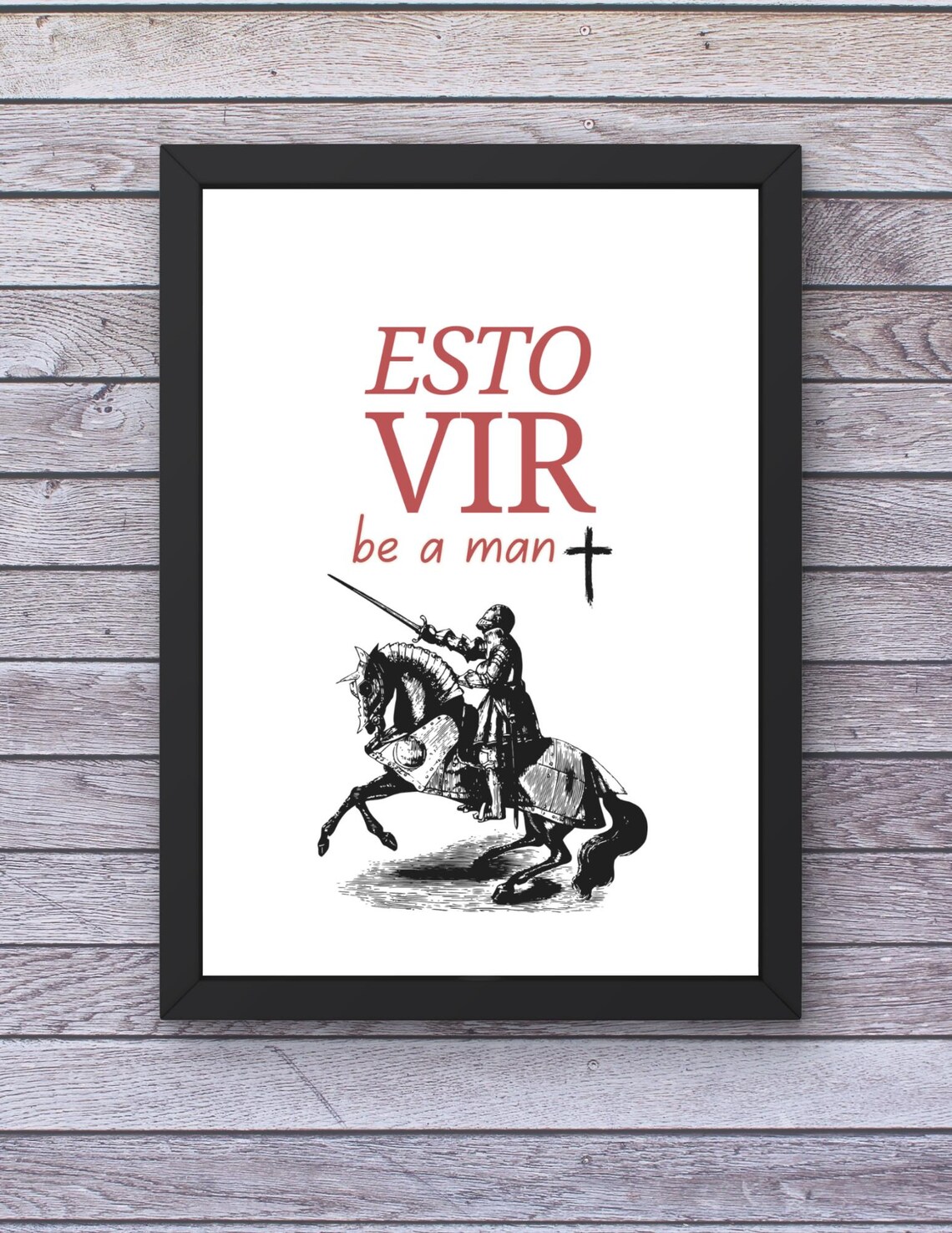 Esto Vir (be A Man) Printable Digital Download- Home Decor Latin ...