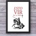 Esto Vir (be A Man) Printable Digital Download- Home Decor Latin ...