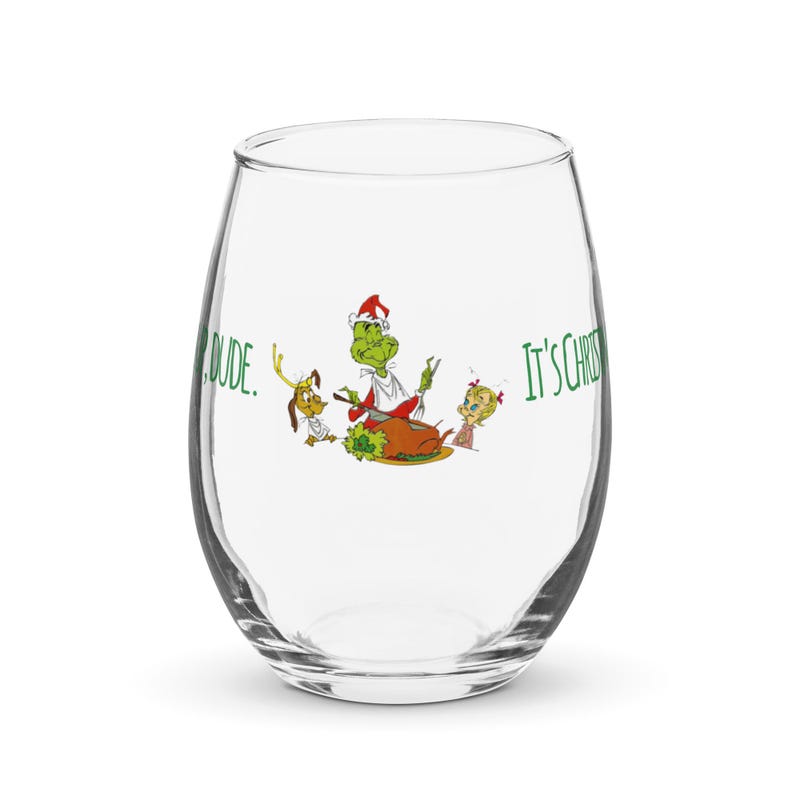 Grinch Wine Glass - Etsy