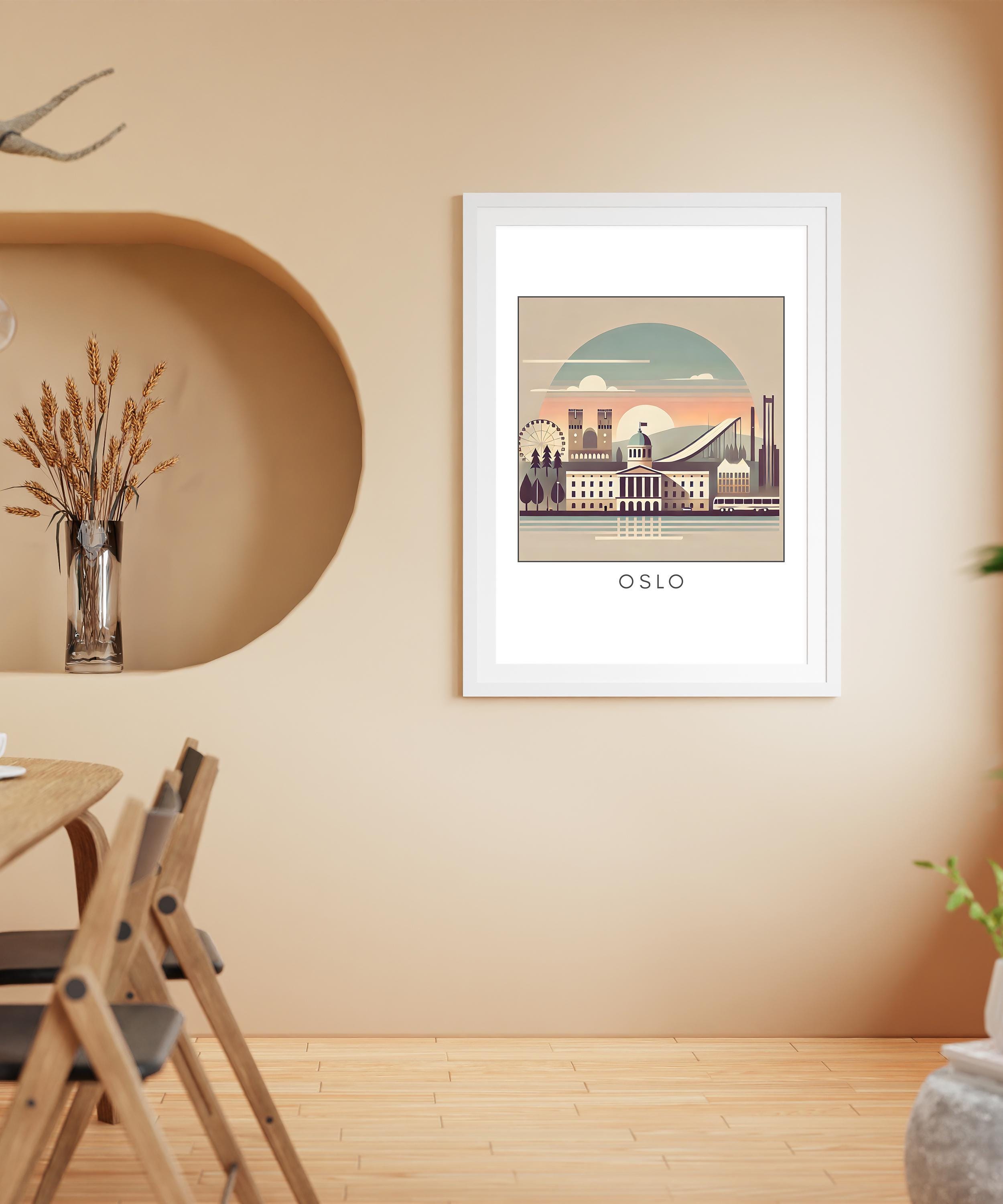 Oslo Poster, Norway Travel Print, Oslo Opera House Wall Art ...