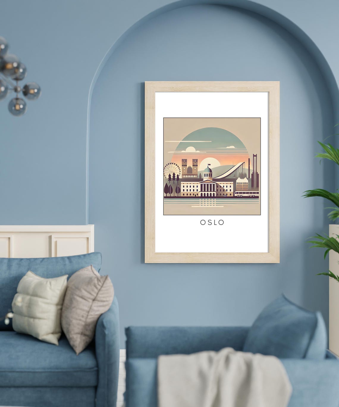 Oslo Poster, Norway Travel Print, Oslo Opera House Wall Art ...