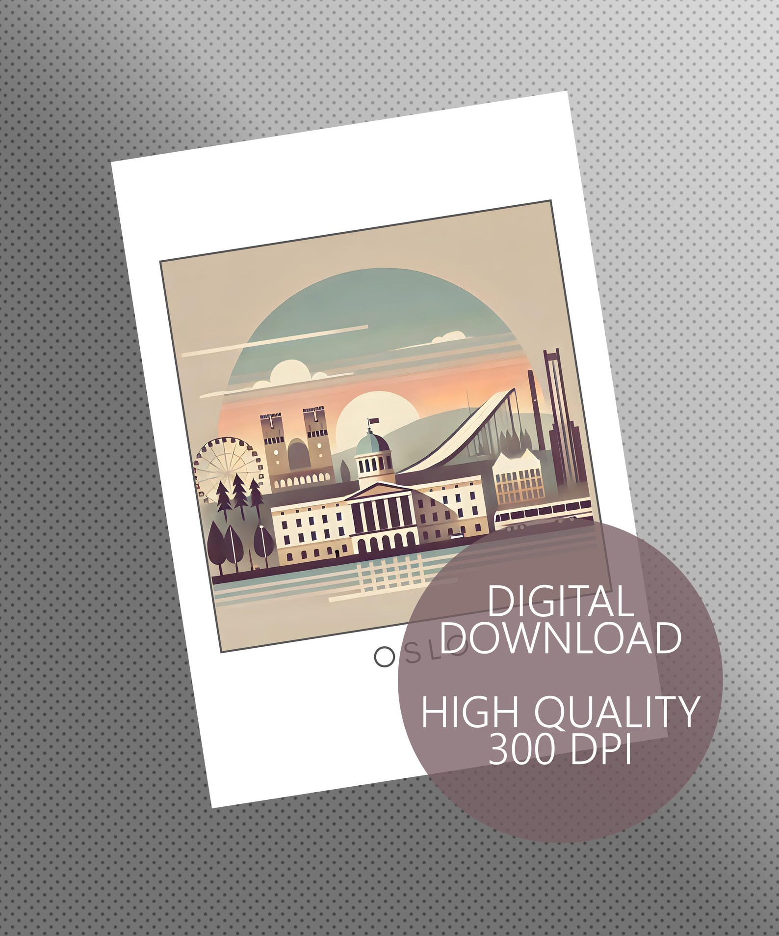 Oslo Poster, Norway Travel Print, Oslo Opera House Wall Art ...