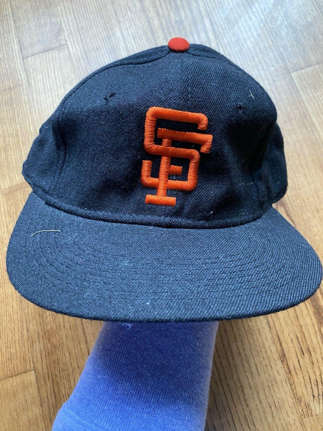 VTG San Francisco Giants MLB New Era 5950 Fitted Wool Pro Model Cap Hat ...