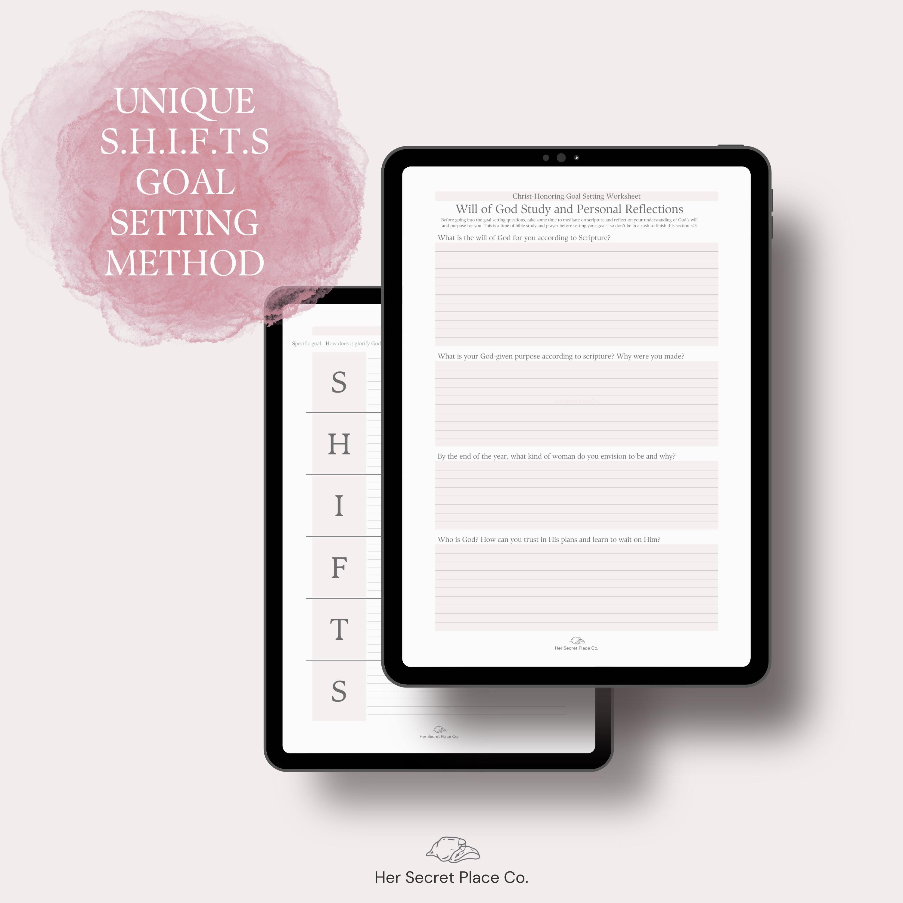 Christ-honoring Goal-setting Workbook, Goal Setting Worksheet ...