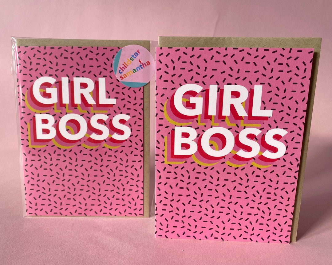 Girl Boss Card for Her Positivity Card for Friend Keep Going - Etsy