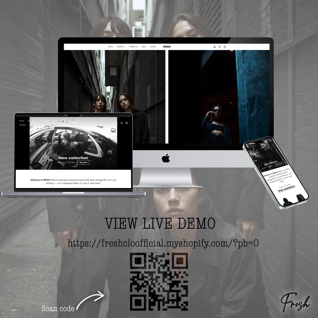 Luxury Clothing Shopify Theme | Dark Fashion Store Template ...